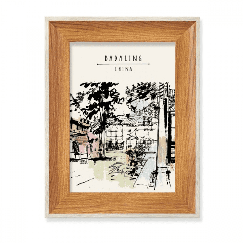 The Hidden Pavilion in Chengdu of China Desktop Wooden Photo Frame ...