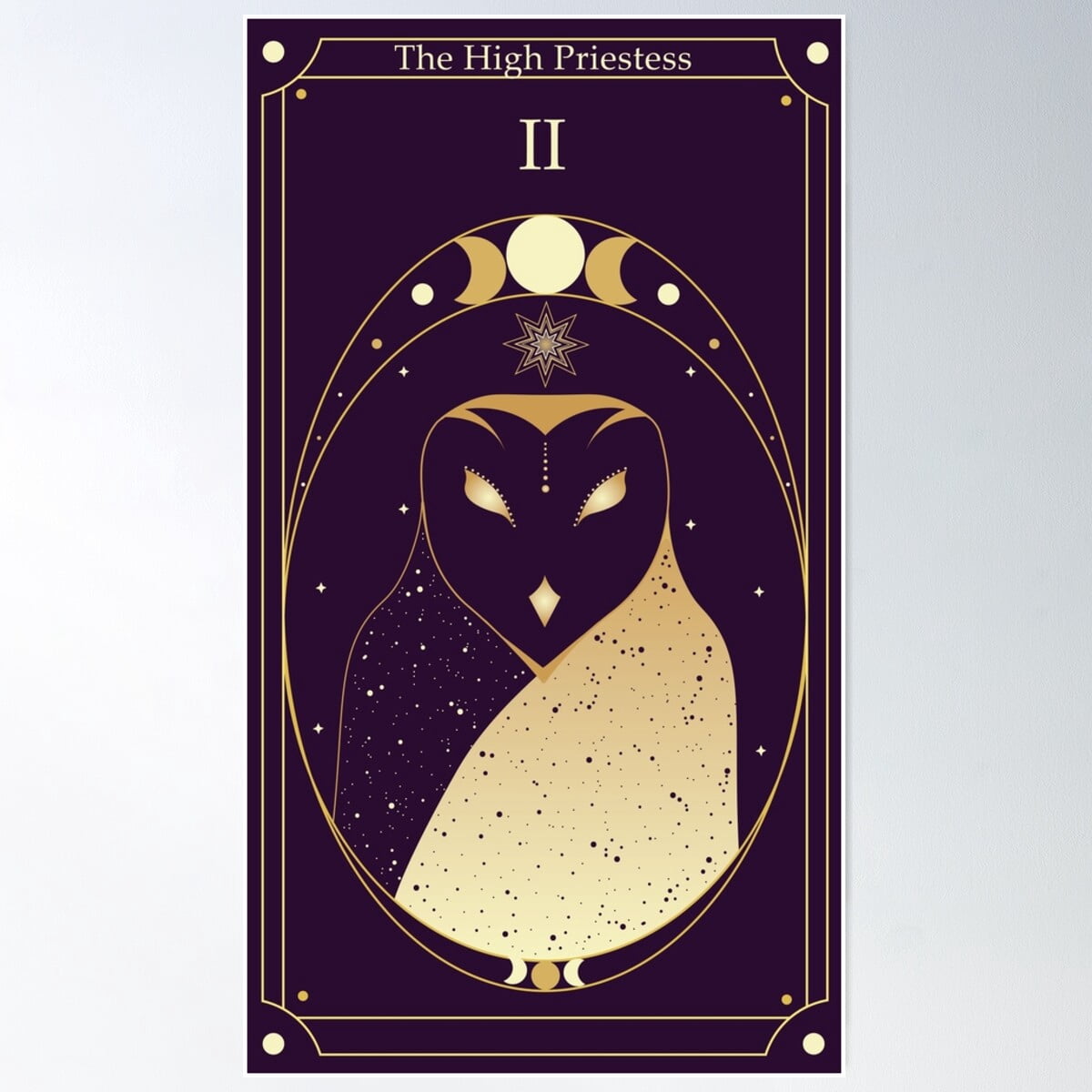 The High Priestess Poster Wall Art, Modern Wall Decor For Living Room ...