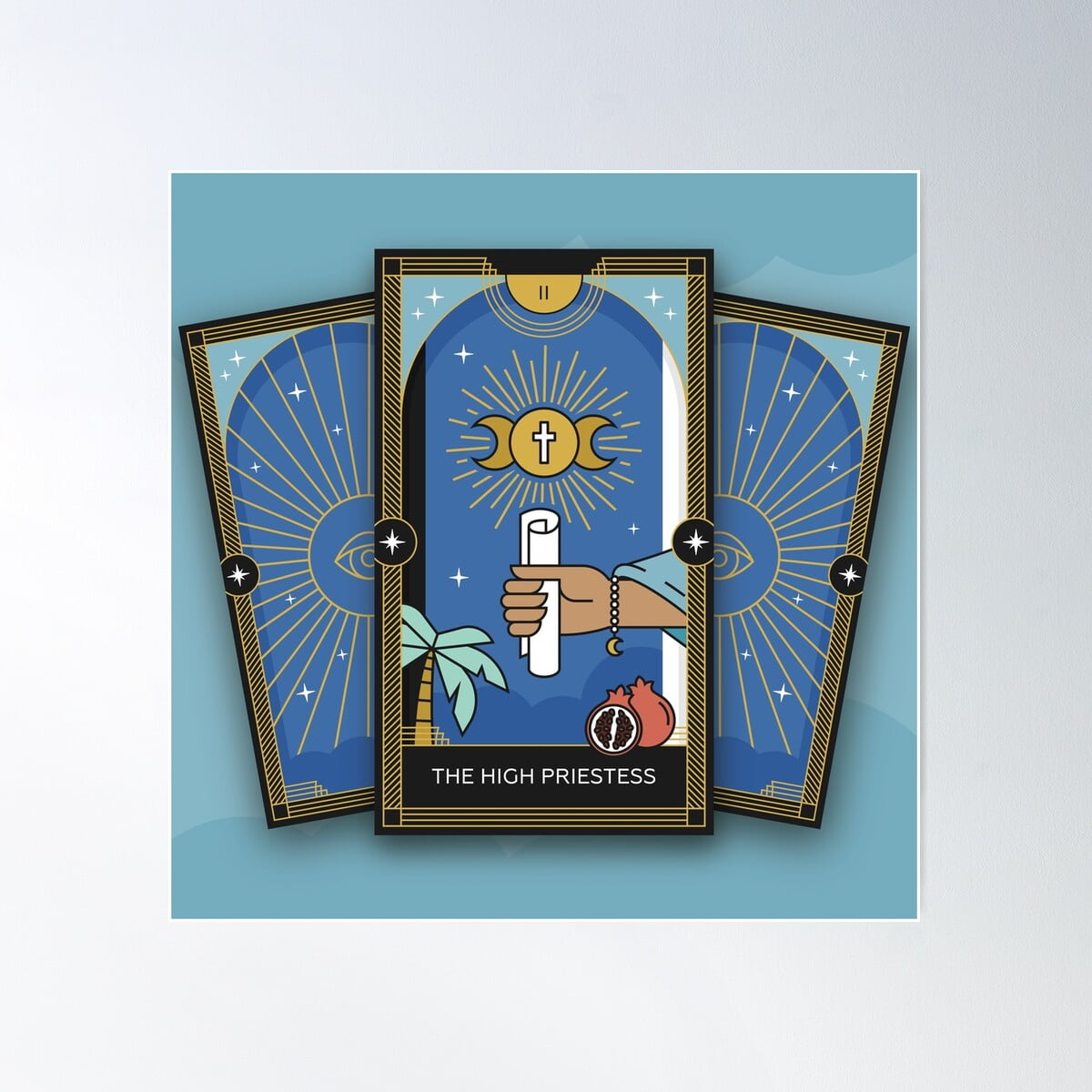 The High Priestess Poster Wall Art, Modern Wall Decor For Living Room ...