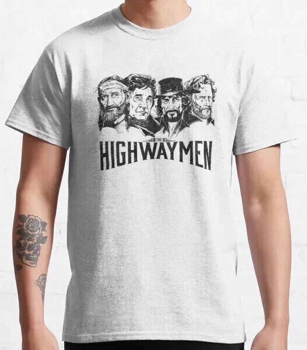 The Highwaymen Band Retro T-Shirt Silver Stallion Kris Kristofferson ...