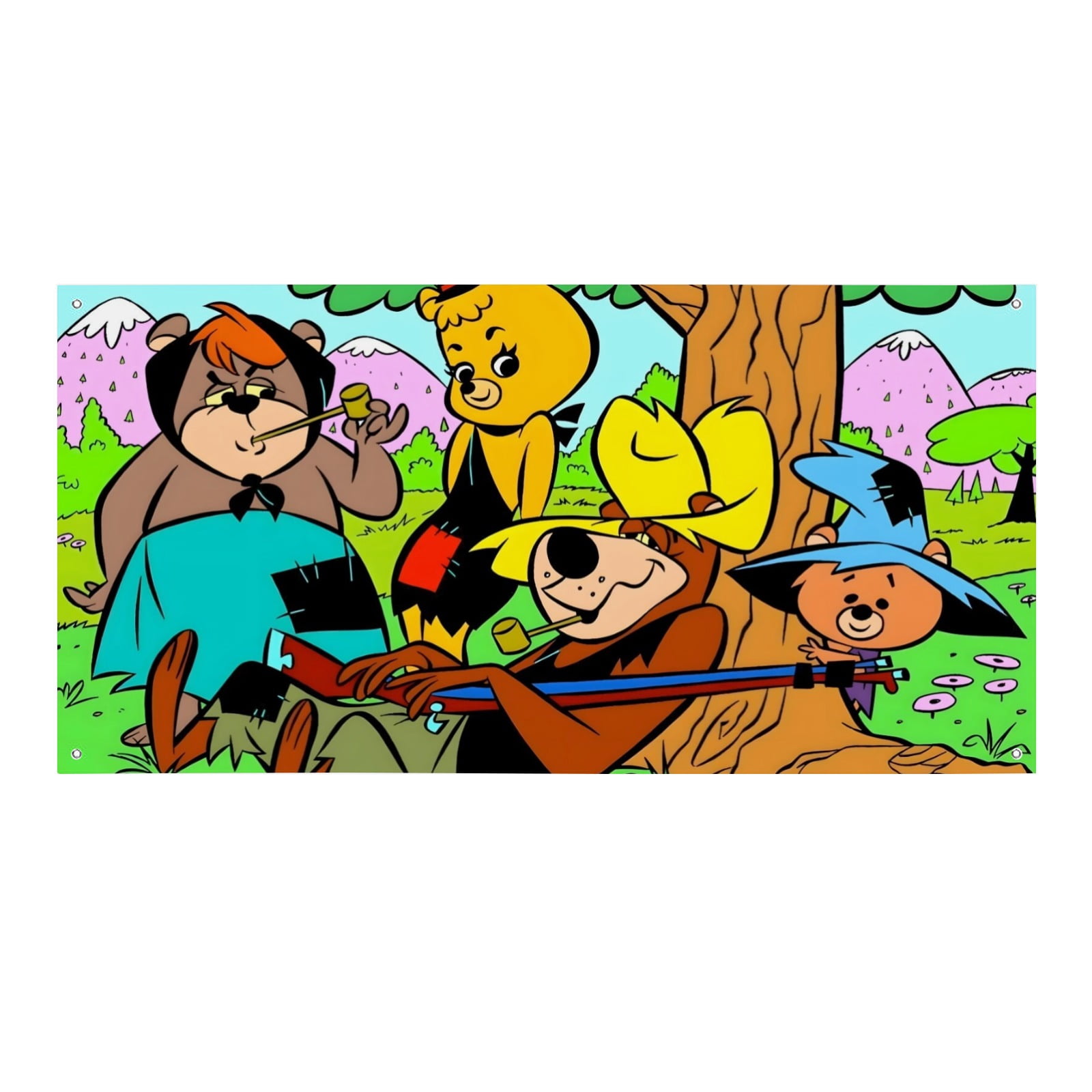 The Hillbilly Bears-Theme Backdrops Banner Birthday Party Decor ...