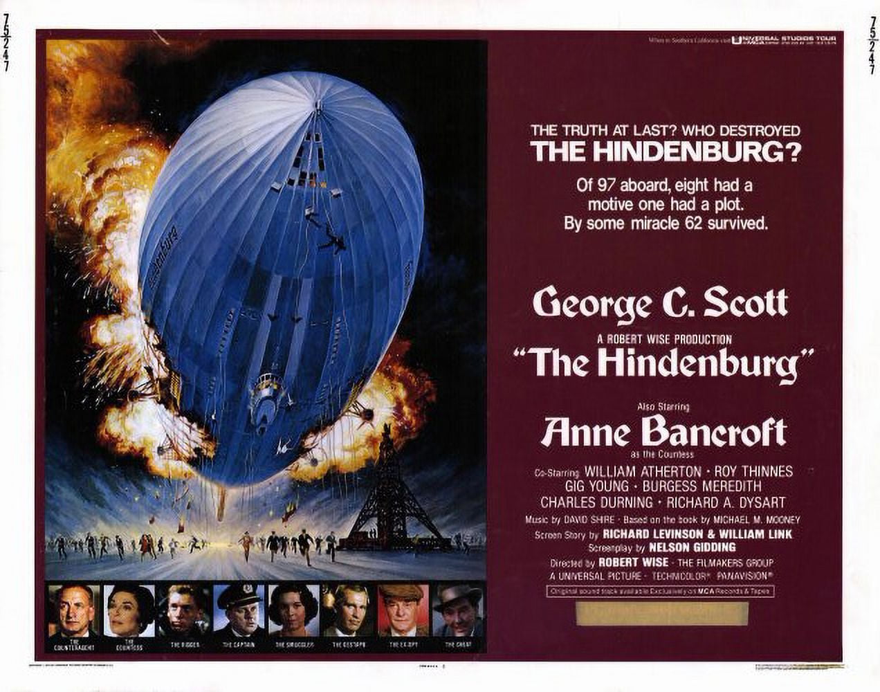 The Hindenburg - movie POSTER (Style A) (11" x 14") (1975) - Walmart.com