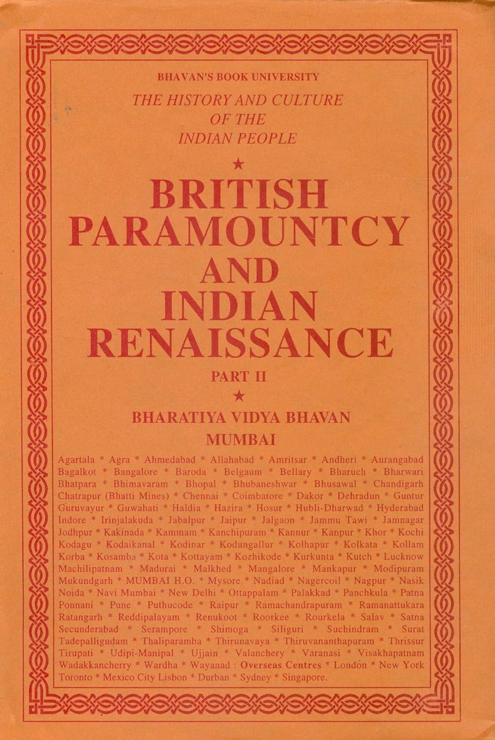 The History and Culture of the Indian People Vol -10:British ...