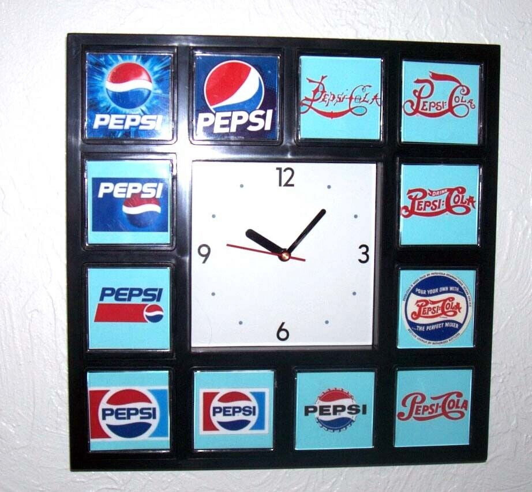 The History of Pepsi Cola Soft Drink Clock with 12 pictures - Walmart.com