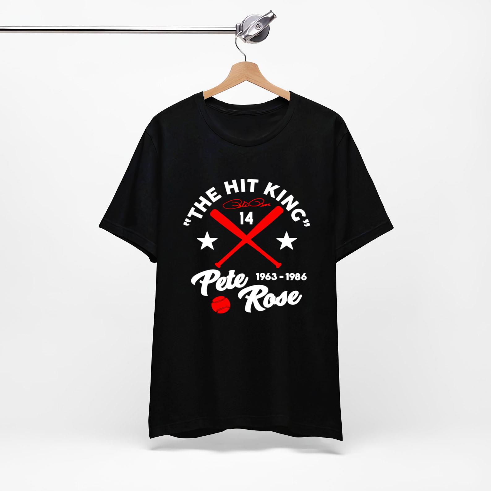 The Hit King Pete Rose 1963 1986 Signature Shirt - Walmart.com