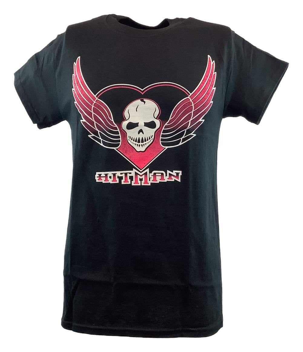 The Hitman Bret Hart Skull Wings Logo Mens T-shirt M - Walmart.com