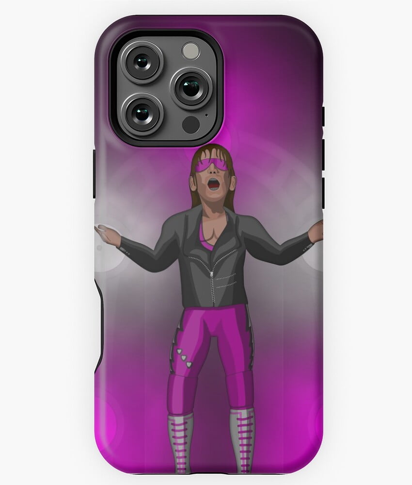 The Hitman Bret Hart Wrestling Legend Phone Case for iPhone 16 15 14 13 ...