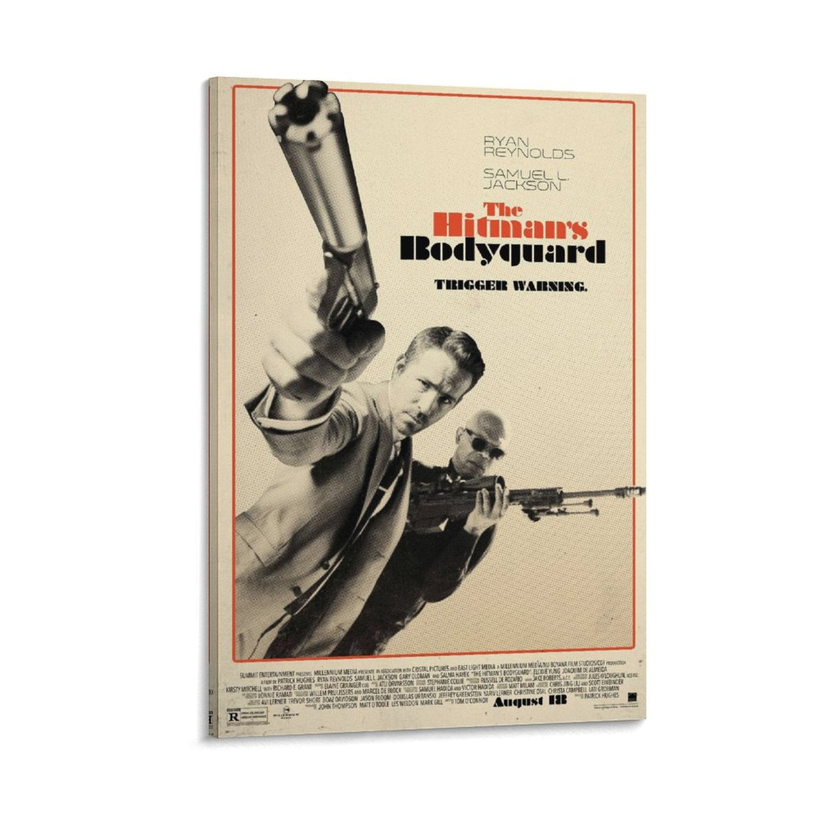 The Hitman's Bodyguard Classic Movie Poster Canvas Poster Wall Art ...