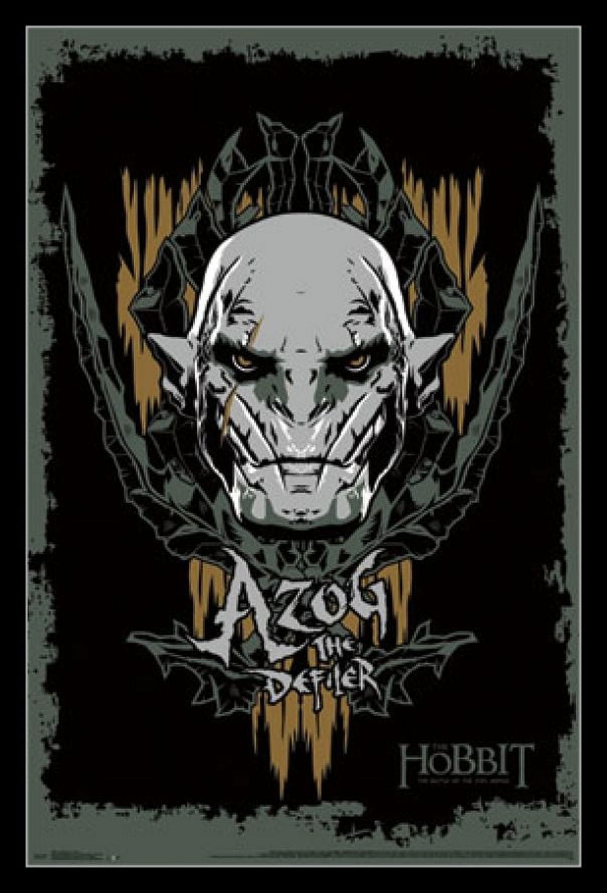 The Hobbit 3 - Azog Laminated & Framed Poster Print (24 x 36) - Walmart.com