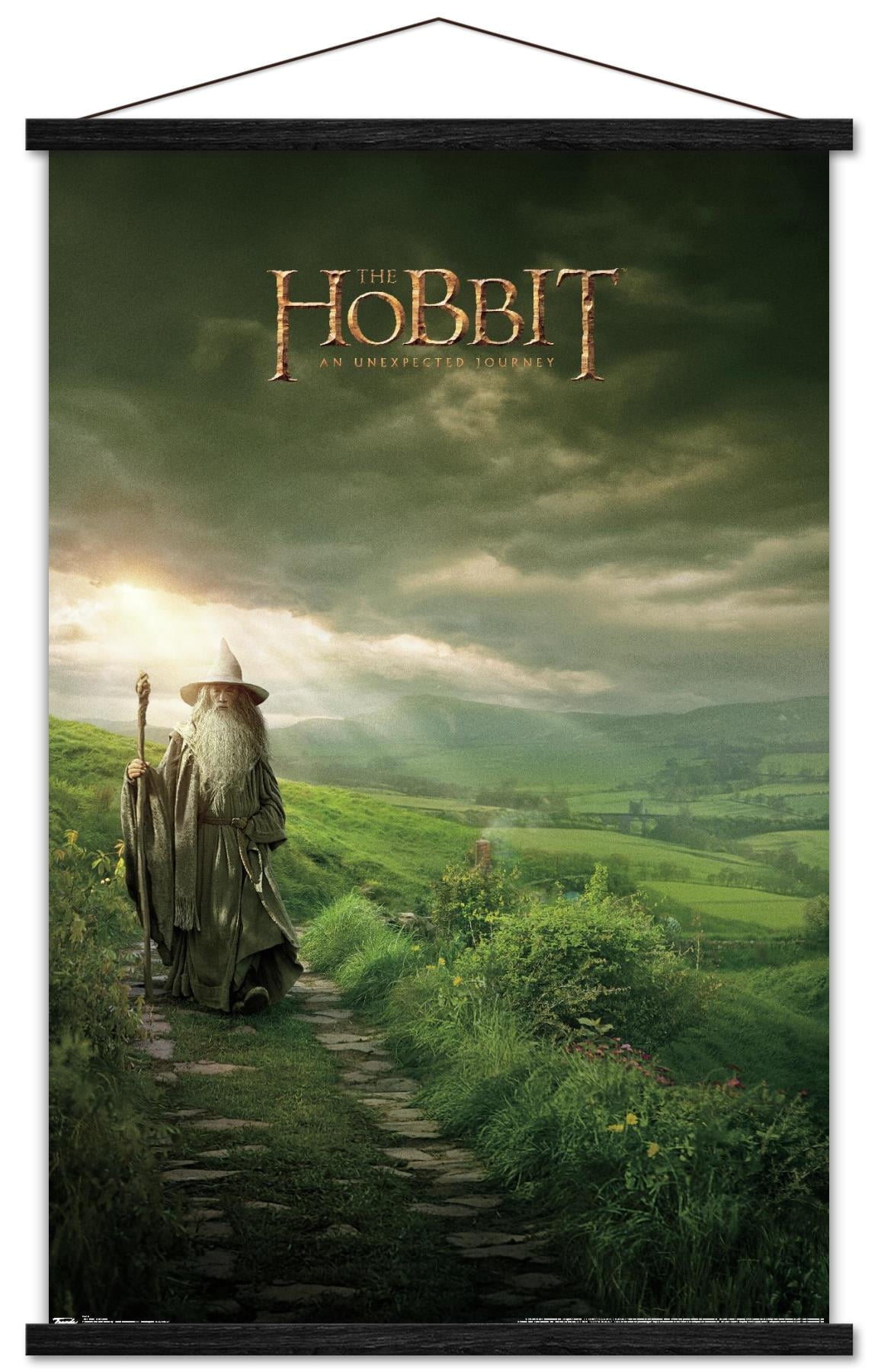 The Hobbit: An Unexpected Journey - One Sheet Wall Poster with Wooden ...
