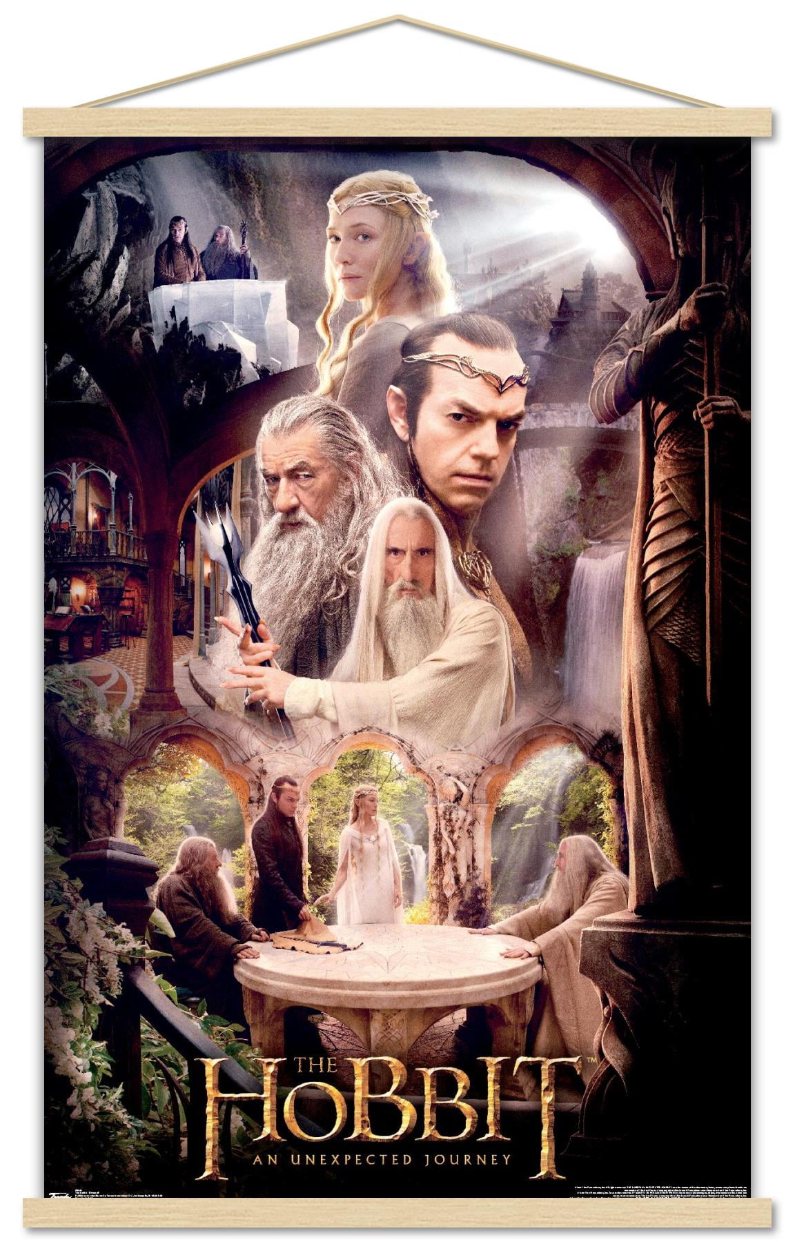 The Hobbit: An Unexpected Journey - Rivendell Wall Poster with Wooden ...
