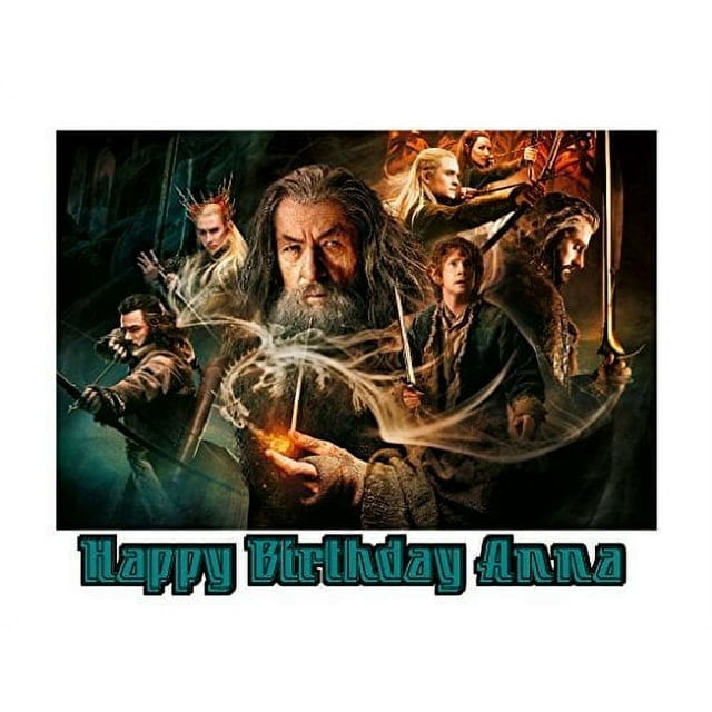 The Hobbit Birthday Edible Image Cake Topper For Half Sheet Cake By ...