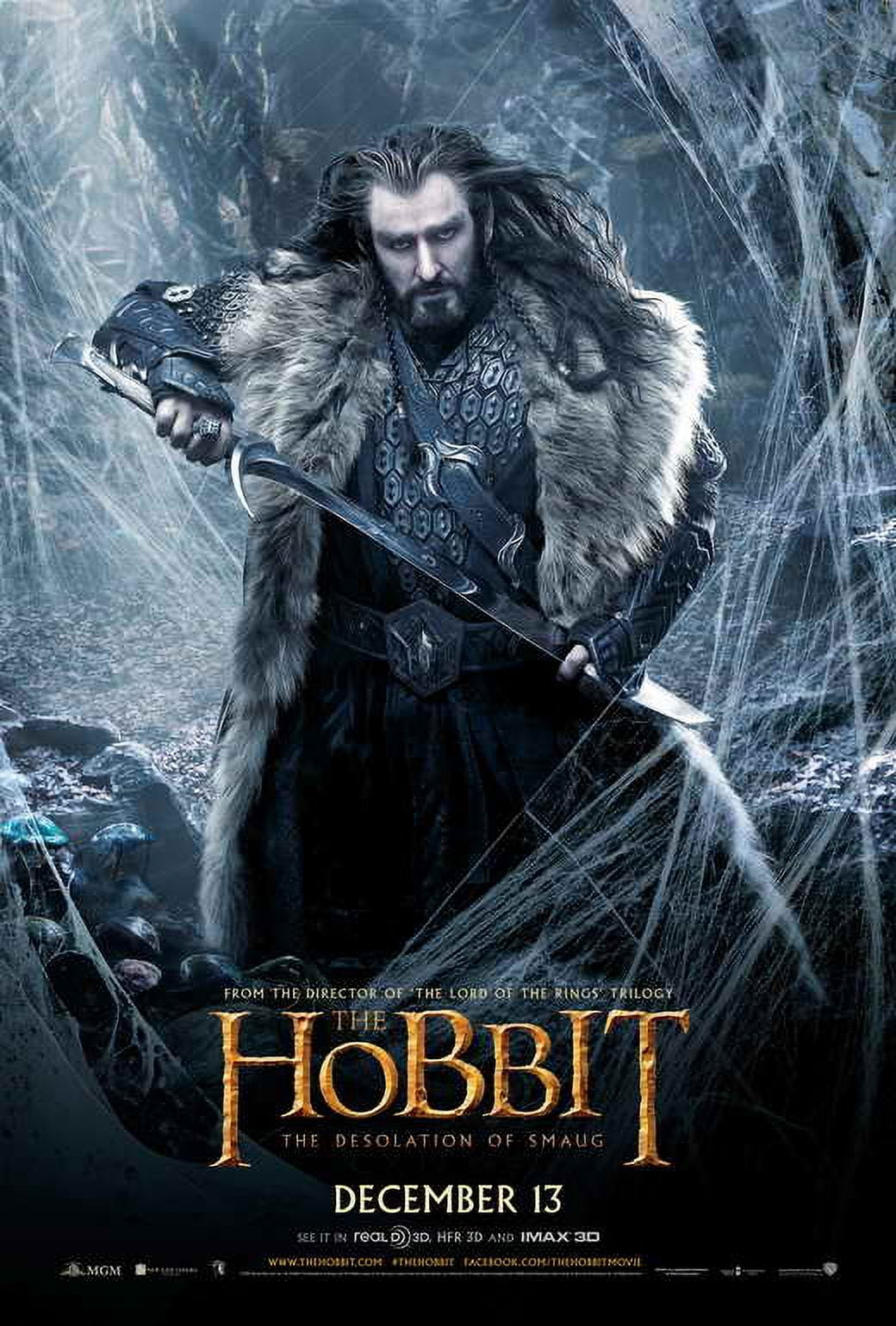 The Hobbit: The Desolation of Smaug - Movie Poster (Style F) (27" x 40 ...