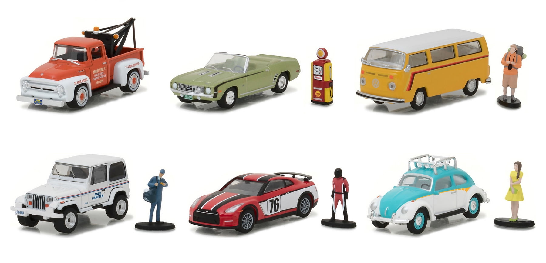The Hobby Shop Series 1, Box of 6 Car Assortment - Greenlight 97010/48 ...