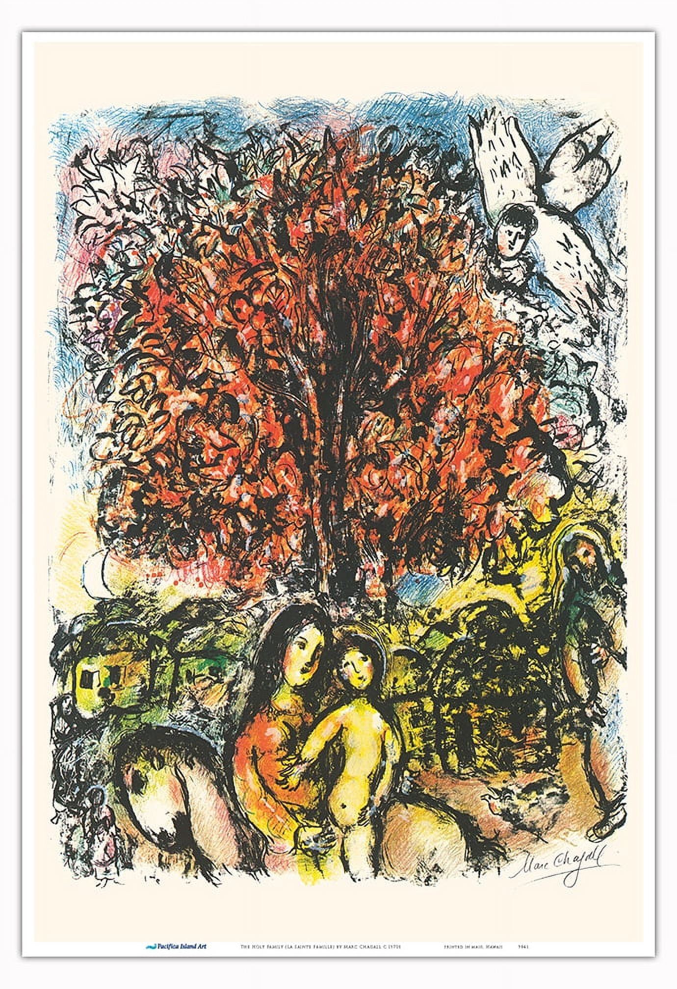 The Holy Family (La Sainte Famille) - Vintage Lithograph Print by Marc ...