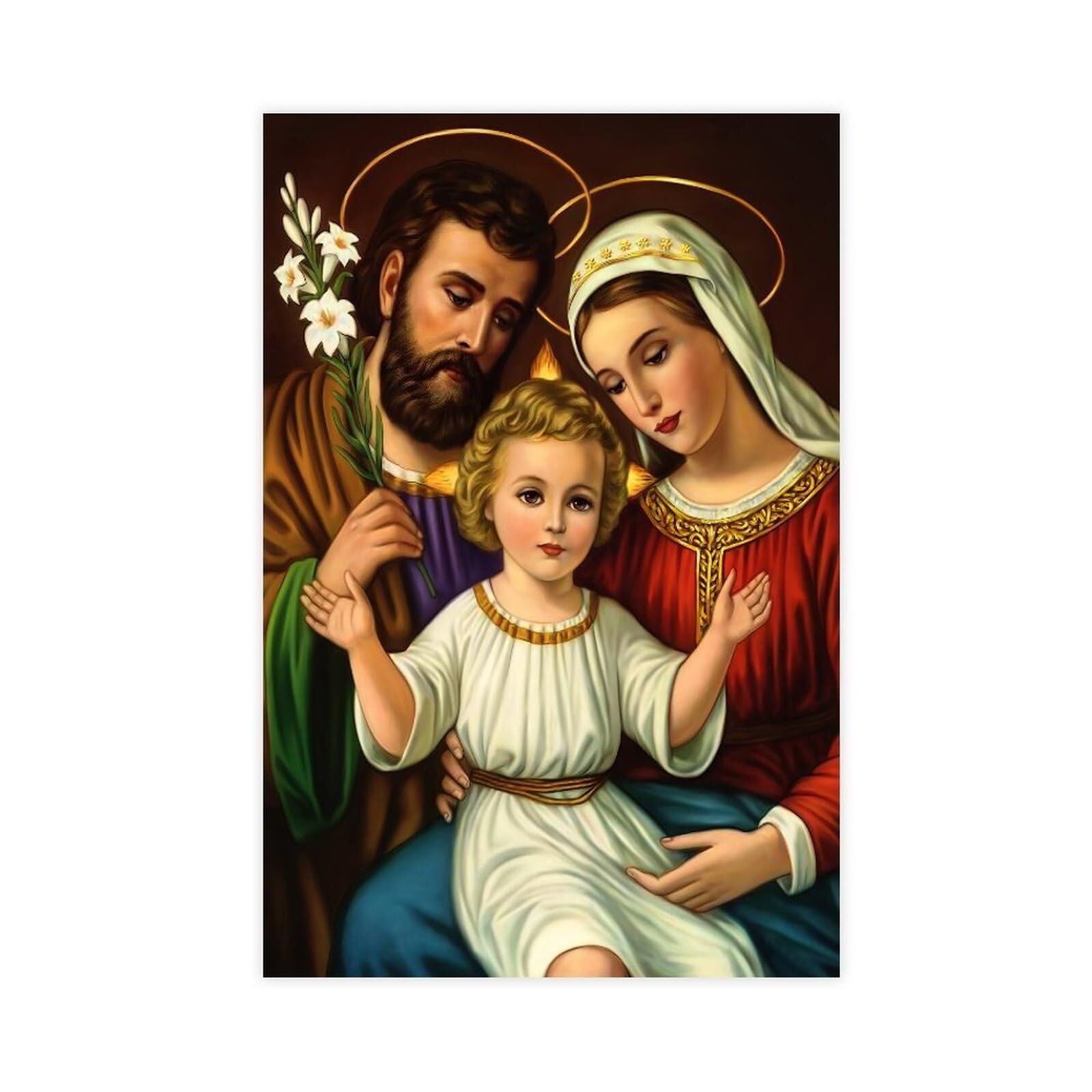 The Holy Family Posters Art Print 2 Canvas Poster Wall Art Decor Print ...