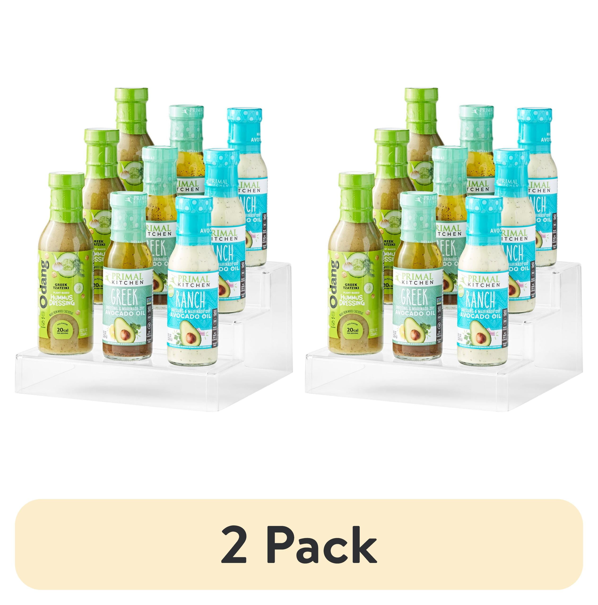 (2 pack) The Home Edit Clear 3-Tier Riser, Pack of 2, 9.57" x 9.57" x 5 ...