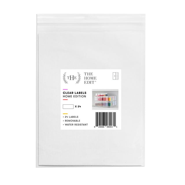 The Home Edit Clear Multipurpose Labels, Pack of 24 - Walmart.com
