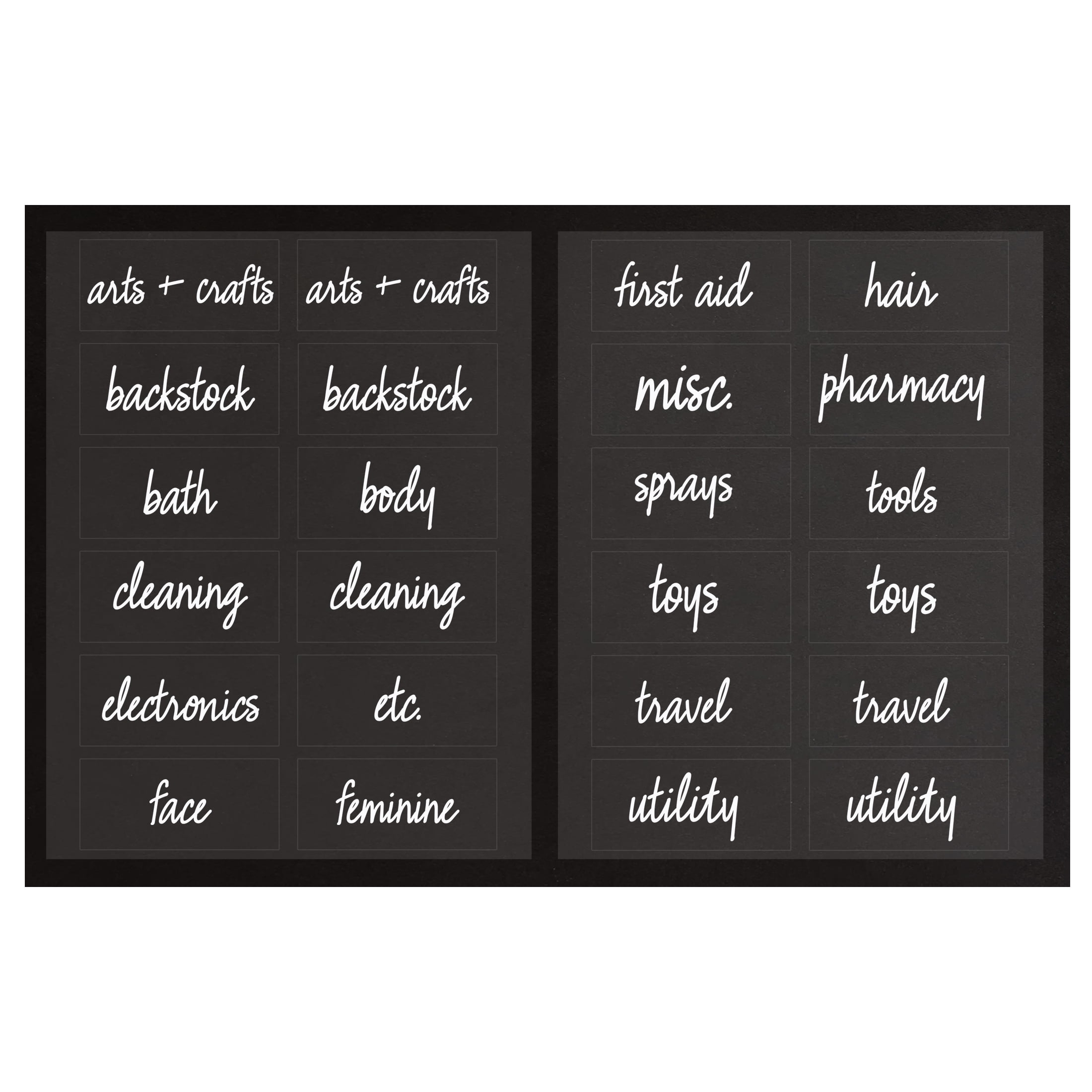 The Home Edit Clear Multipurpose Labels, Pack of 24 - Walmart.com