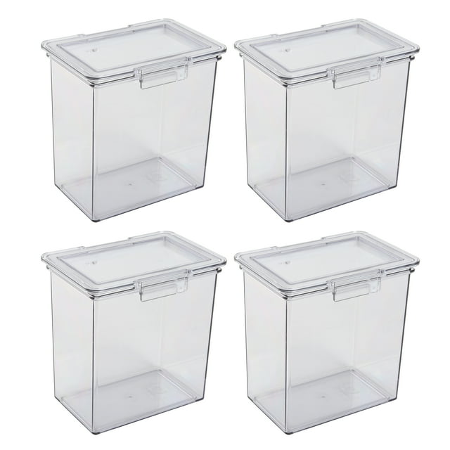 The Home Edit Medium Canisters Food Storage Containers, Clear, Pack of ...