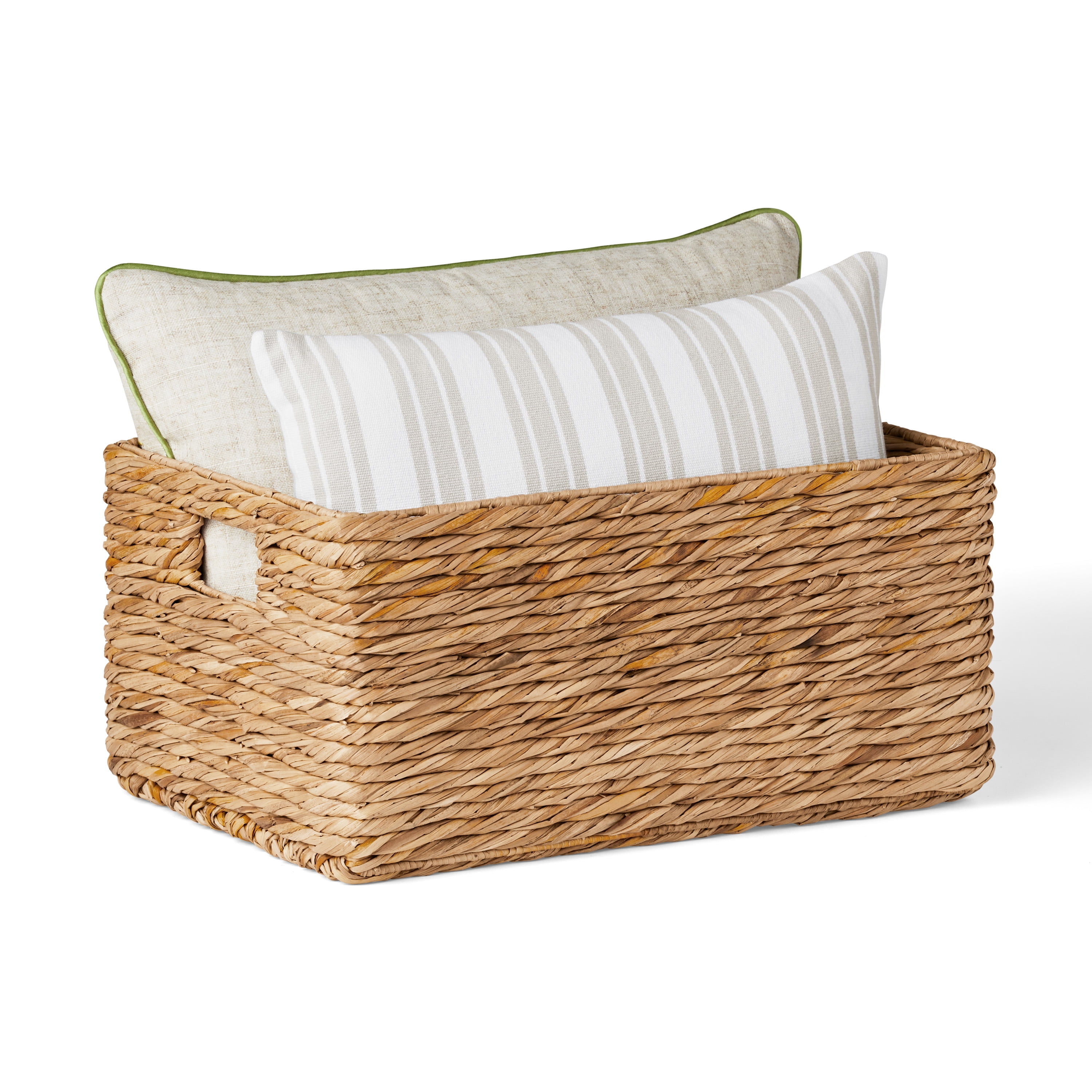The Home Edit Natural Woven Medium Bin Basket, Bulrush Modular Storage ...