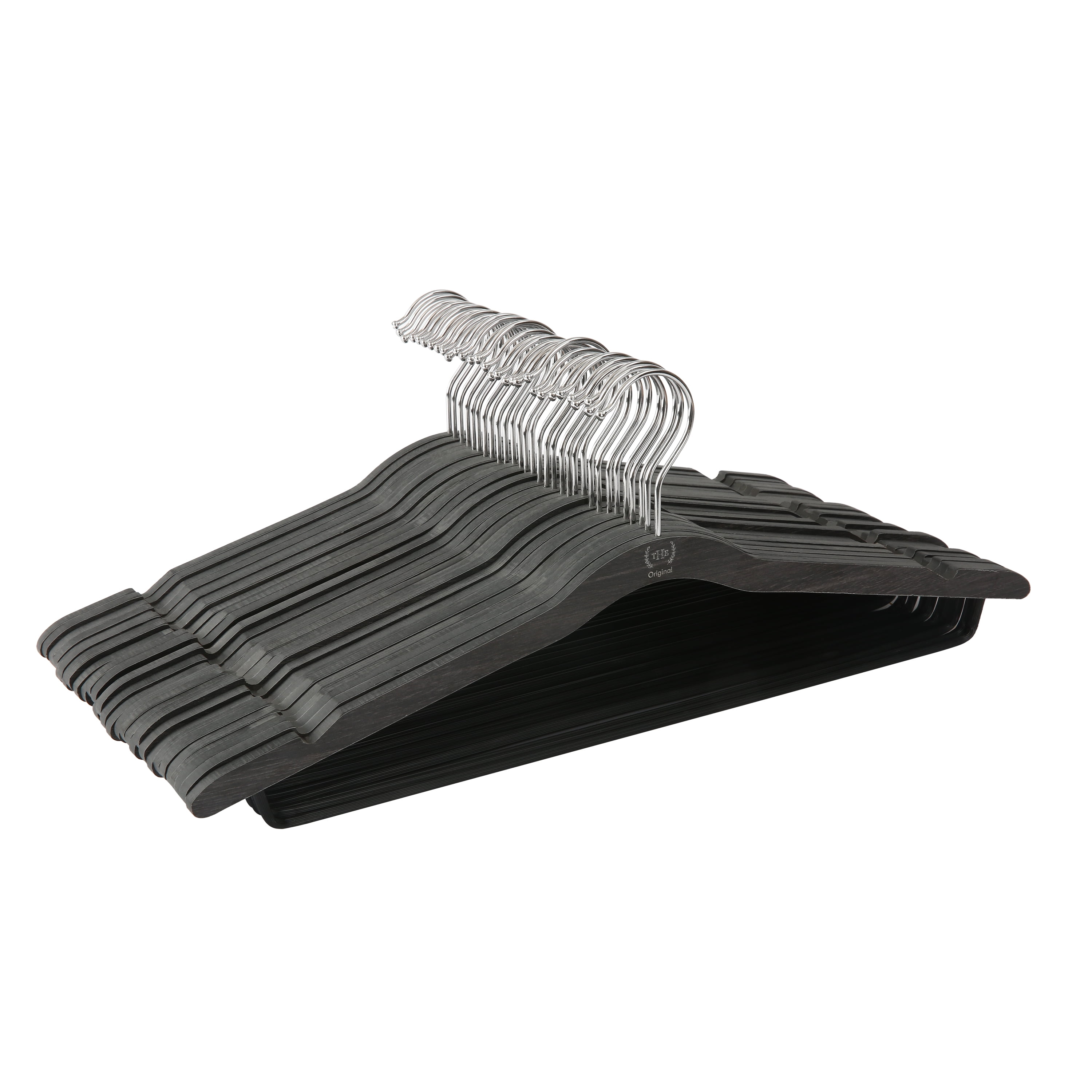 The Home Edit Thin Clothing Hangers, Pack of 30, Black - Walmart.com