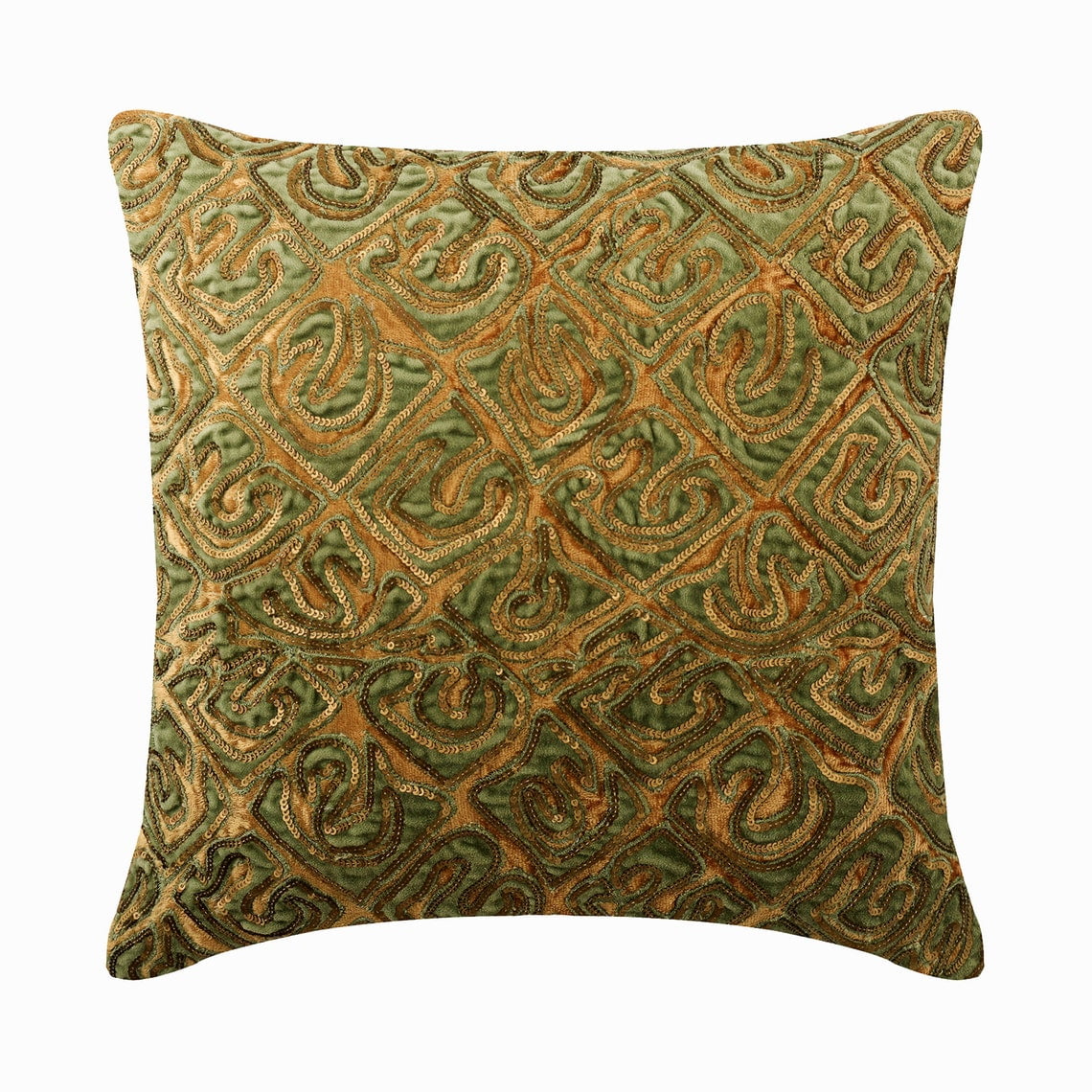 The HomeCentric Cushion Cover For Sofa, Decorative Gold Pack of 2 ...