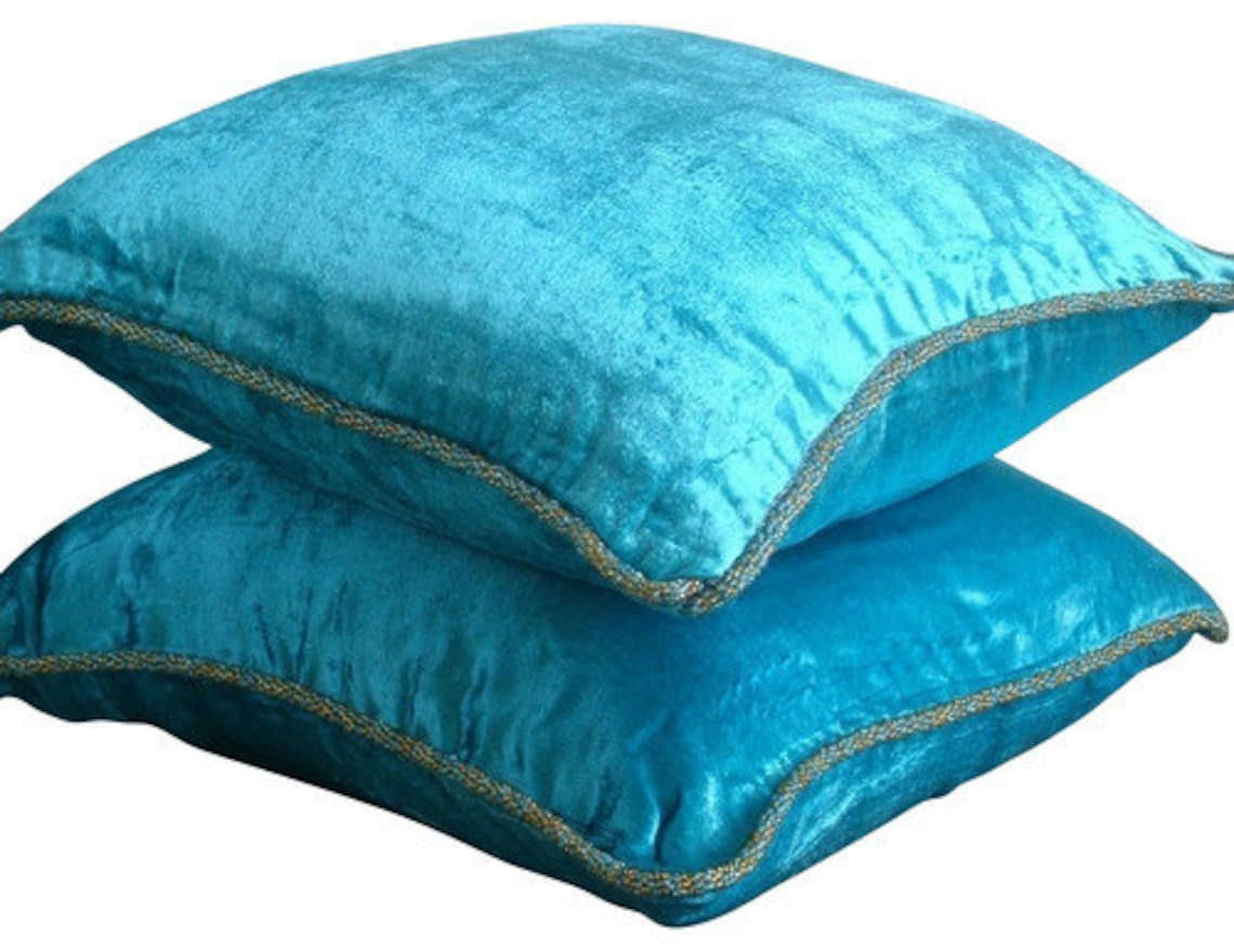 The HomeCentric Cushion Cover, Turquoise Blue Throw Pillow Covers Pack ...