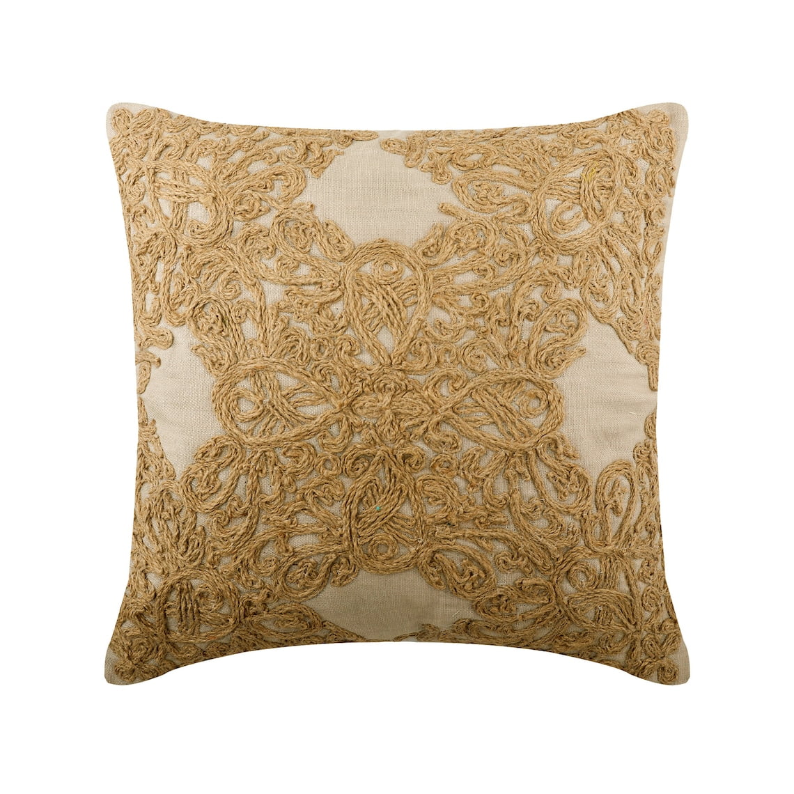 The HomeCentric Cushion Covers, Decorative Beige 16"x16" (40x40 cm ...