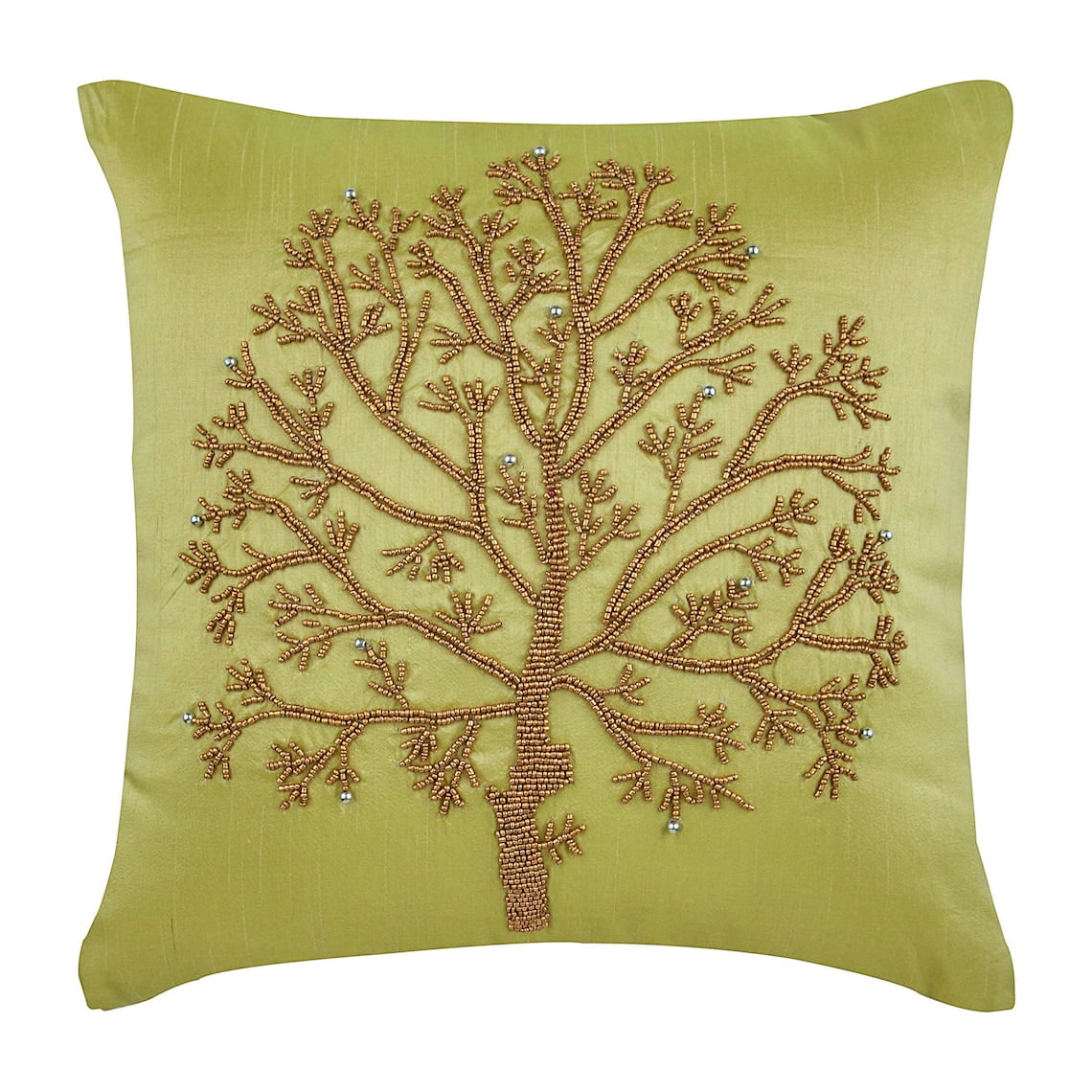 The HomeCentric Cushion Covers Green Pillow Covers Pack of 2 20x20 inch ...