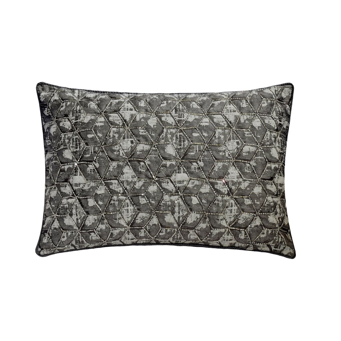 The HomeCentric Decorative Grey 12"x14" (30x35 cm) Lumbar Pillow Cover ...