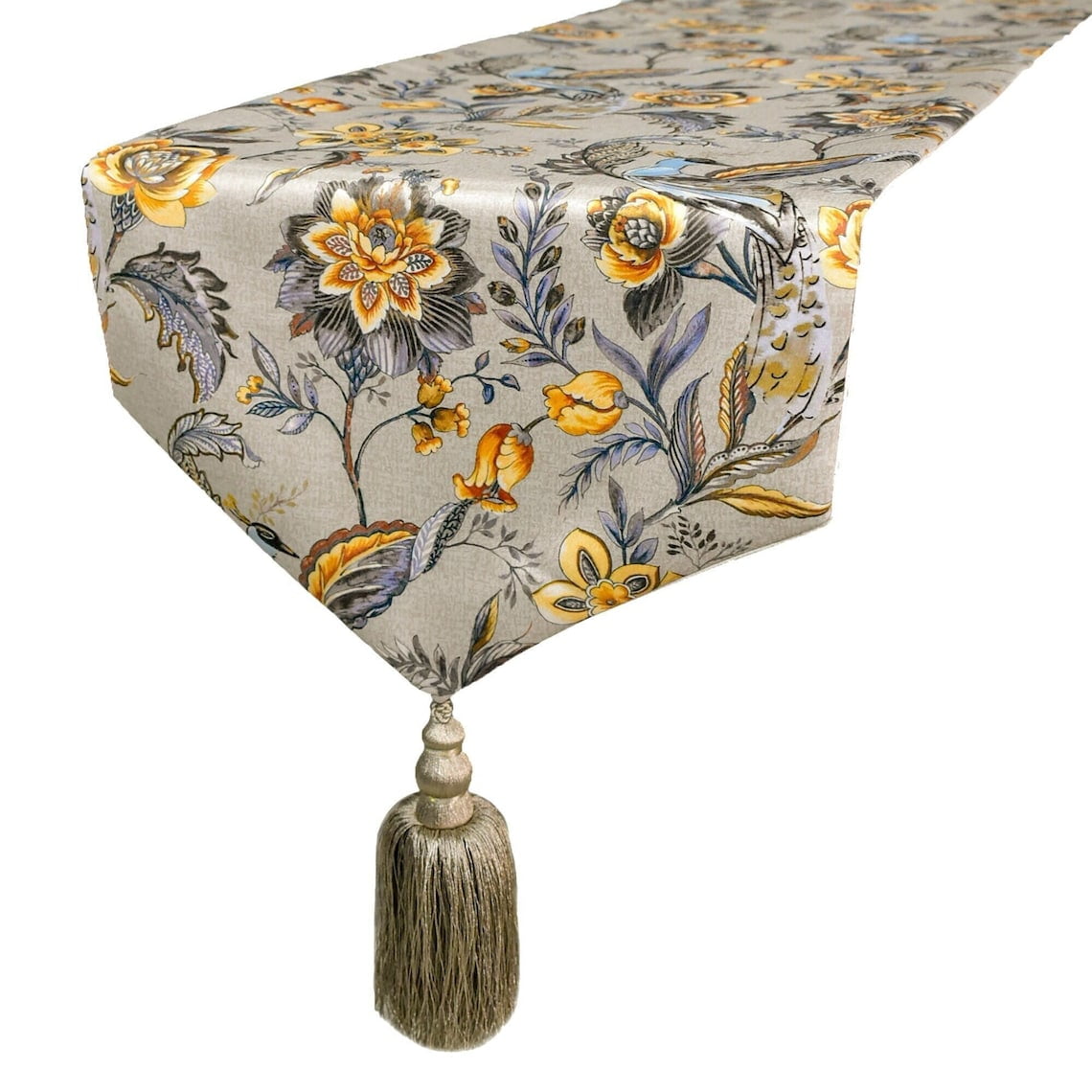 The HomeCentric Decorative Grey Table Runner 4 Seater Table Runner (14 ...