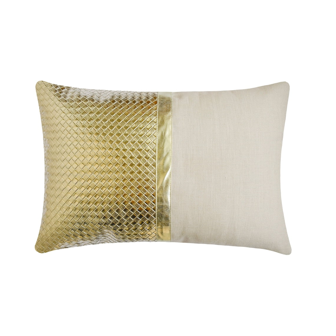 The HomeCentric Decorative Pillow Covers Gold Pack of 2, 12"x26" (30x65 ...