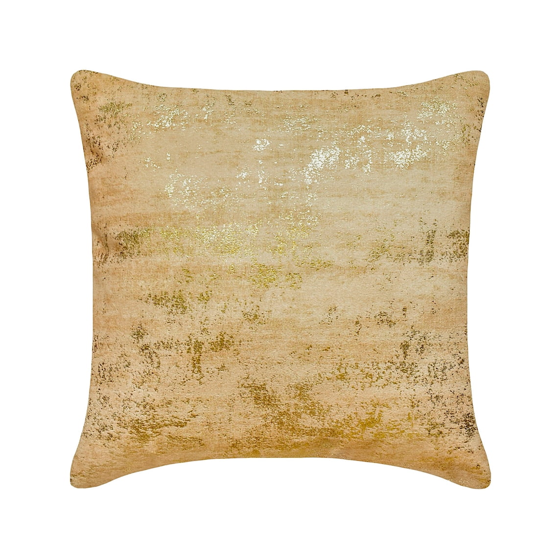 The HomeCentric Decorative Pillow Covers Ivory & Gold Pack of 2, 26"x26 ...