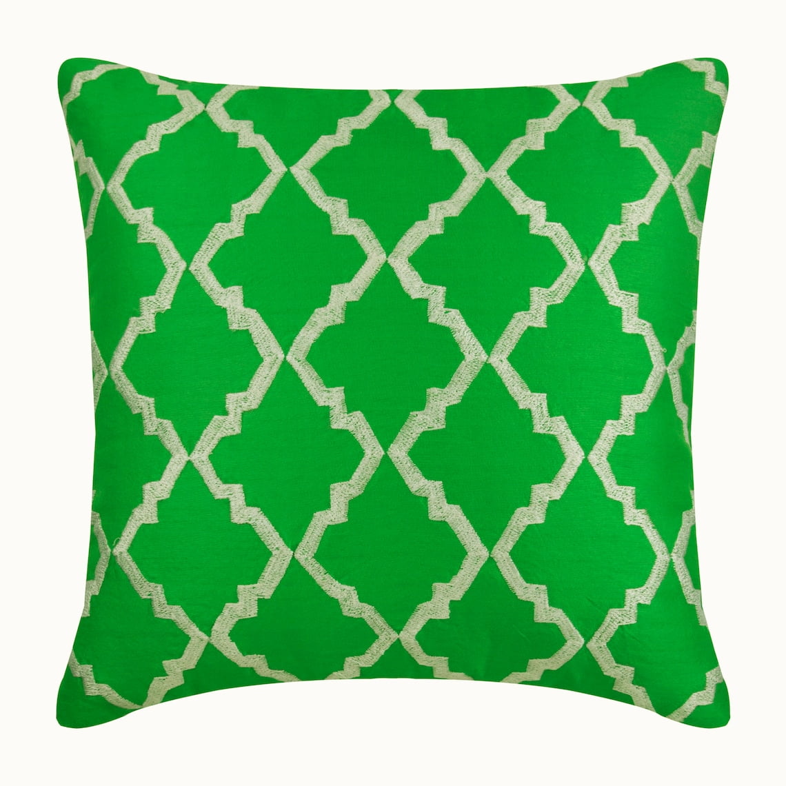 The HomeCentric Green Pillow Shams, Art Deco Geometric Green Pillow ...