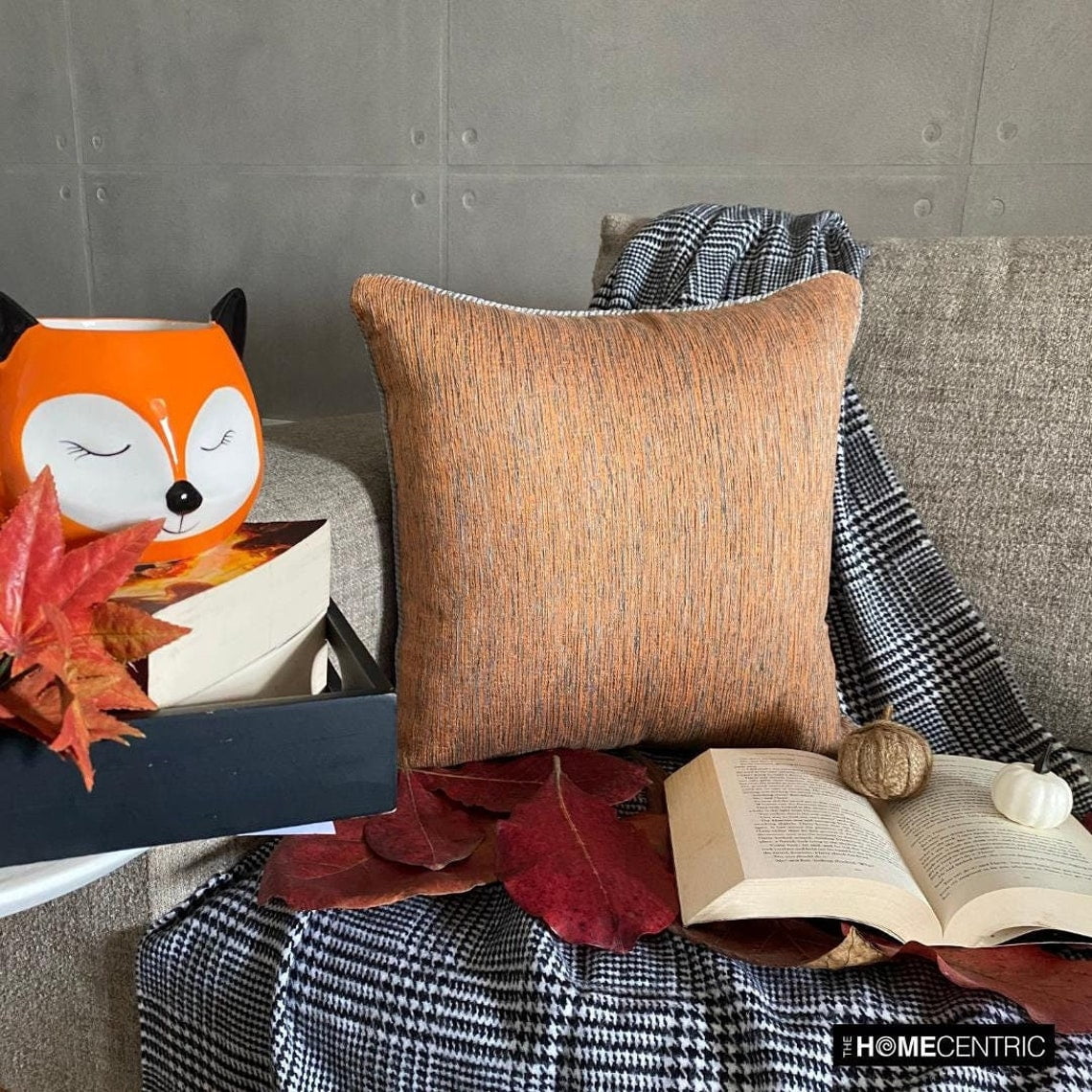 The HomeCentric Orange Pillow CoverPack of 2 24x24 inch (60x60 cm ...