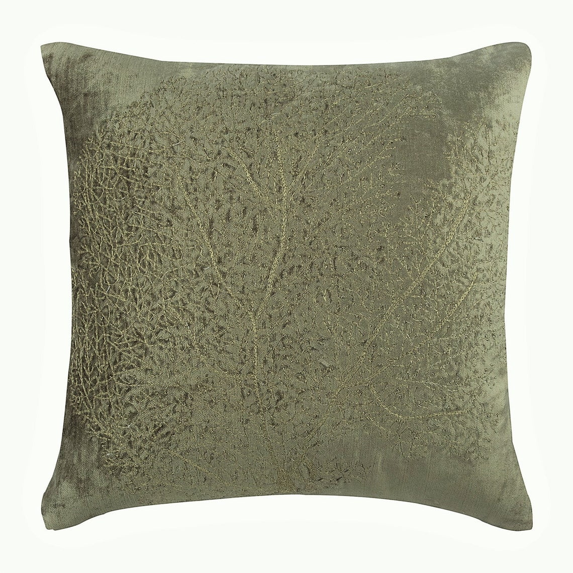 The HomeCentric Pillow Case Custom, Sage Green Shams, Zardozi Golden ...