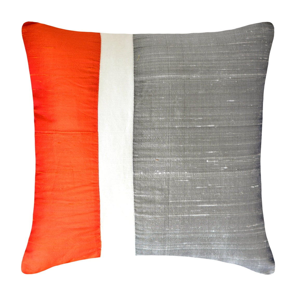 The HomeCentric Pillow Case Decorative Orange & Grey Pack of 2 24x24 ...