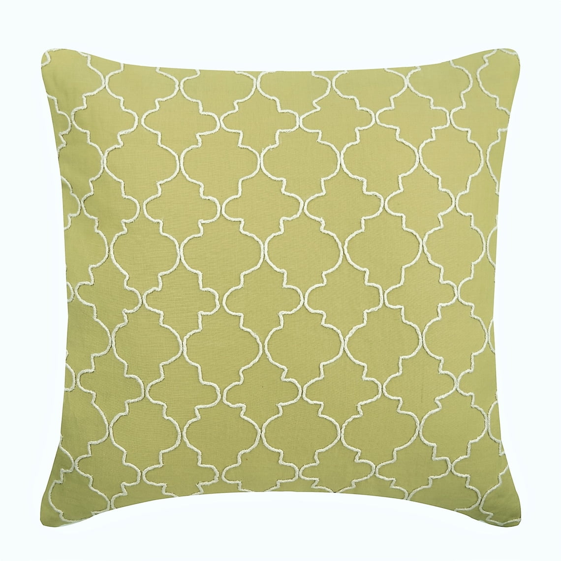 The HomeCentric Pillow Case Zip, Green Pillow Shams, Lattice Trellis ...