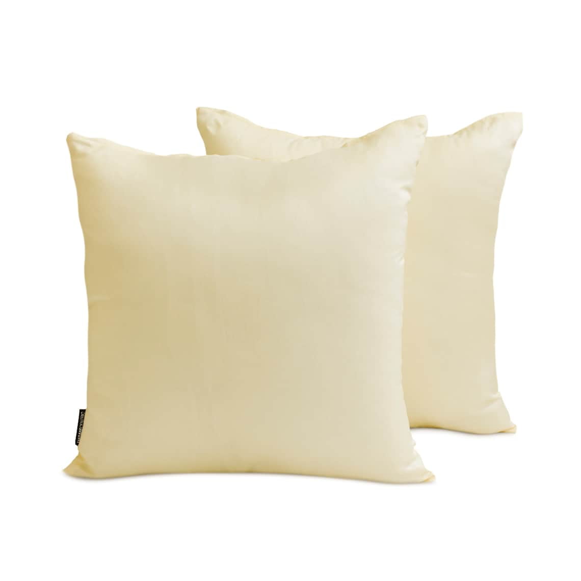 The HomeCentric Plain Pillow Covers Cream Pack of 2, 20"x20" (50x50 cm ...