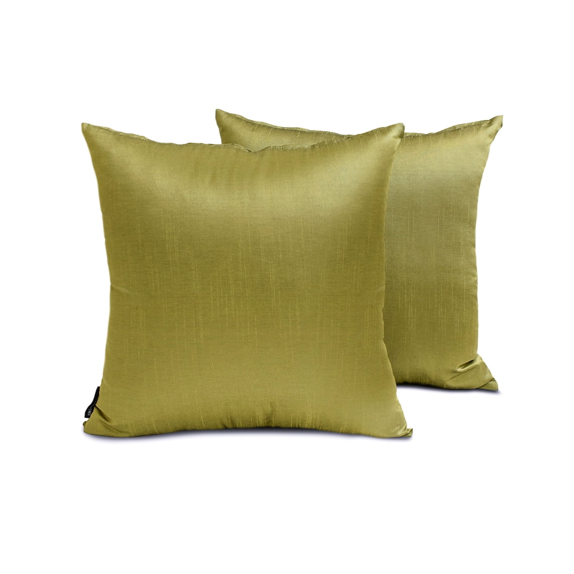 The HomeCentric Plain Pillow Covers Olive Green Pack of 2, 24"x24 ...