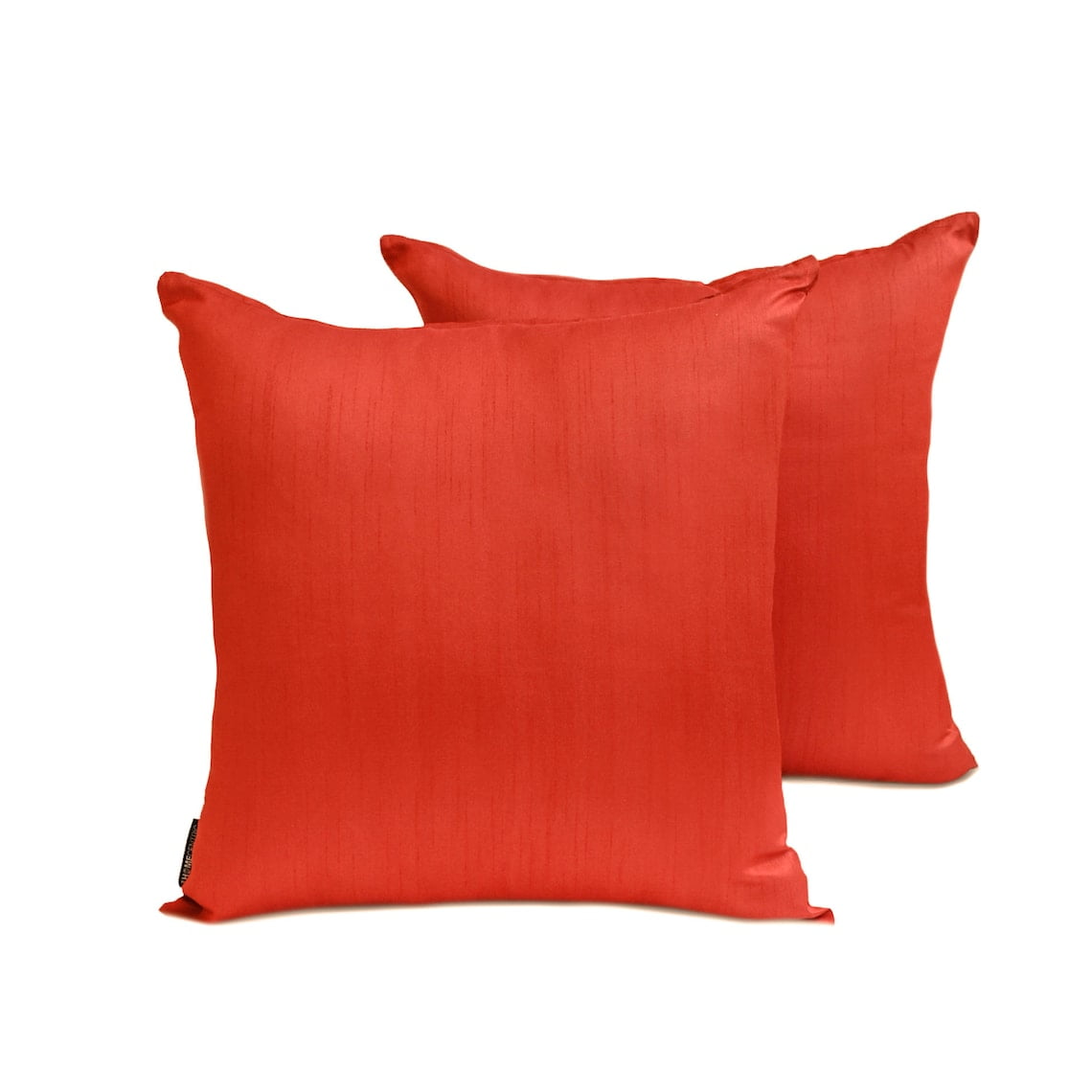 The HomeCentric Plain Pillow Covers Orange Pack of 2, 12"x12" (30x30 cm ...