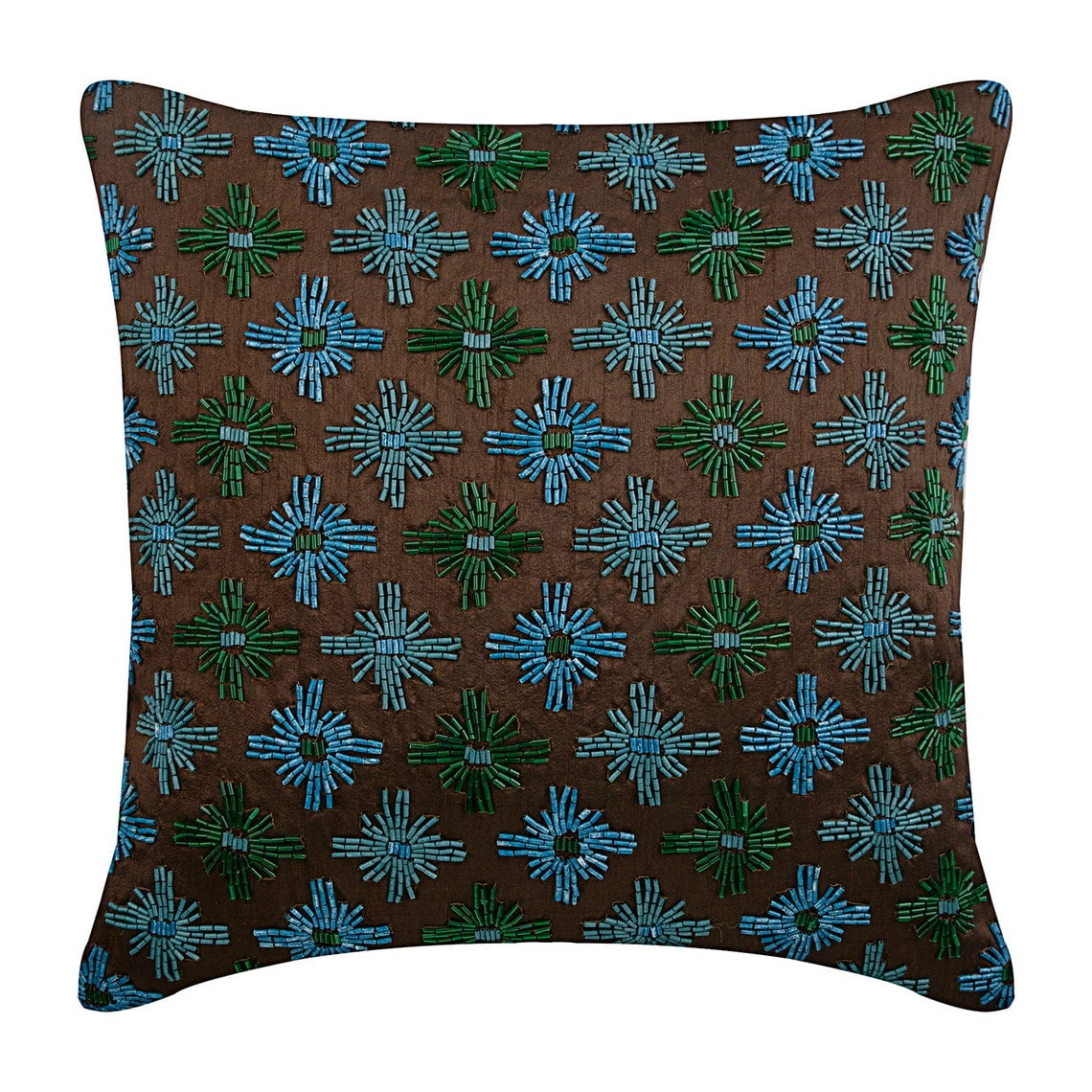 The HomeCentric Throw Pillow Covers, Moroccan Brown Pack of 2, 24x24 ...