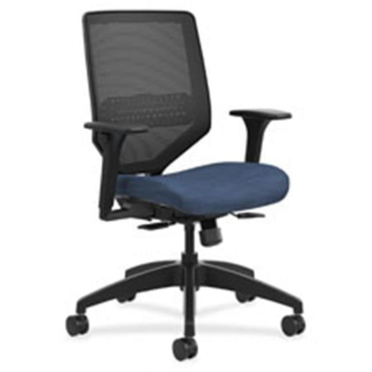 The Hon HO Solve Mesh Mid-Back Task Chair - Black - Adjustable Height ...