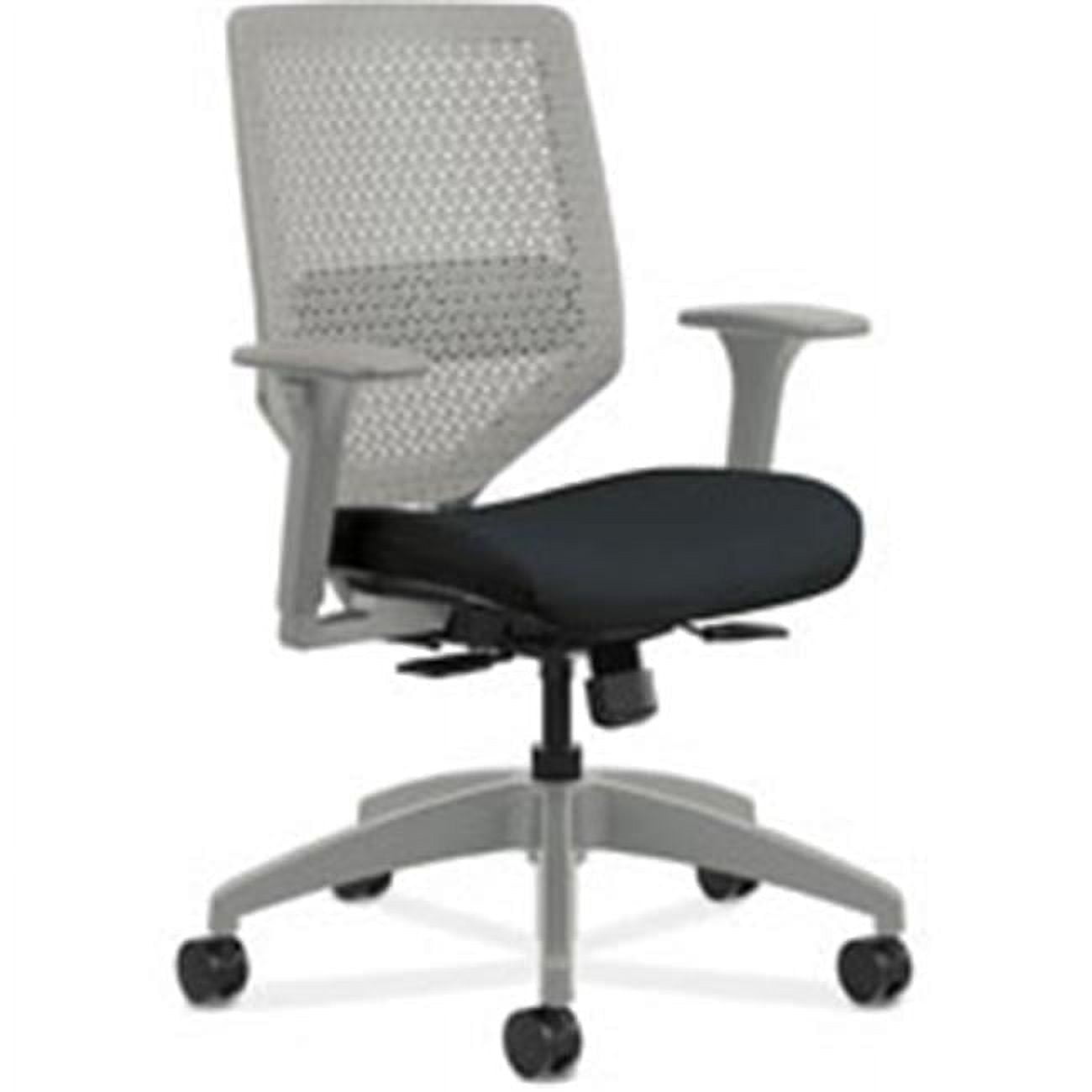 The Hon HO Solve Seating Titanium Mid-Back Task Chair - Midnight ...