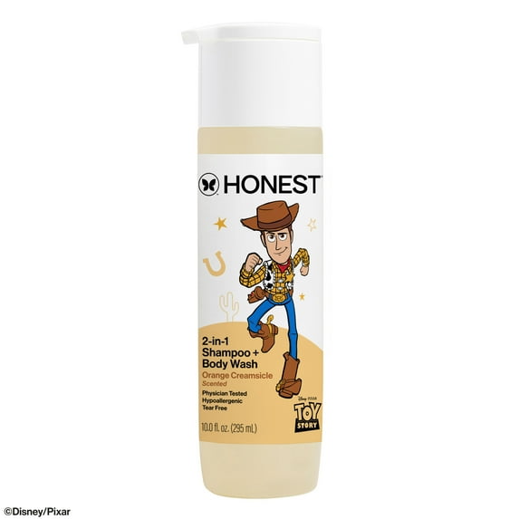 The Honest Company Disney 2-in-1 Baby Shampoo and Body Wash, Orange ...