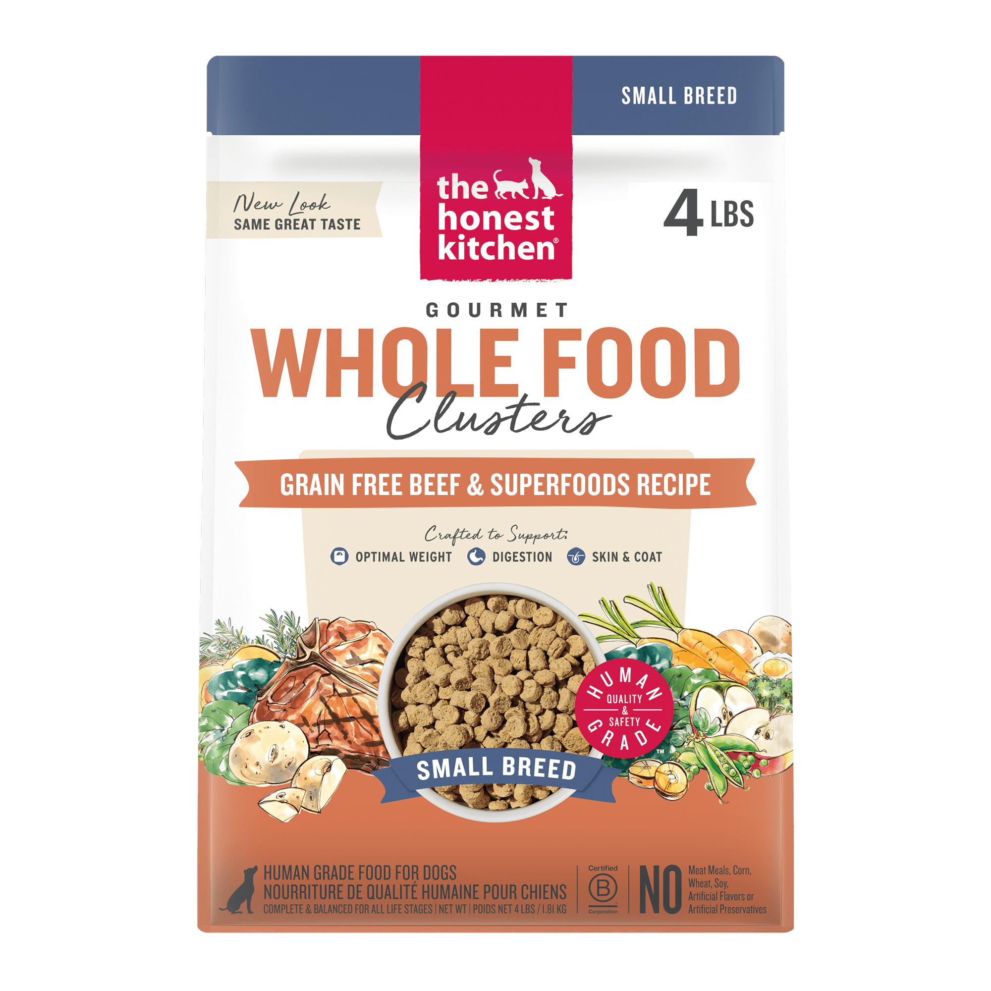 The Honest Kitchen Human Grade Dry Dog Food Whole Food Clusters Small ...
