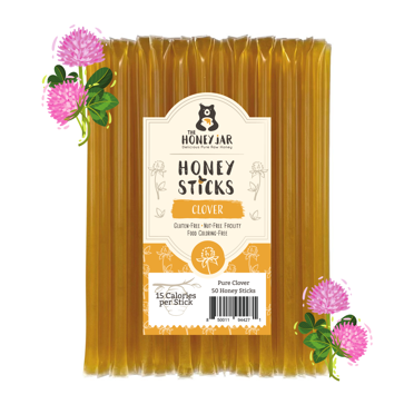 The Honey Jar - Raw Assorted Variety Pack Honey Sticks - 50 Count ...