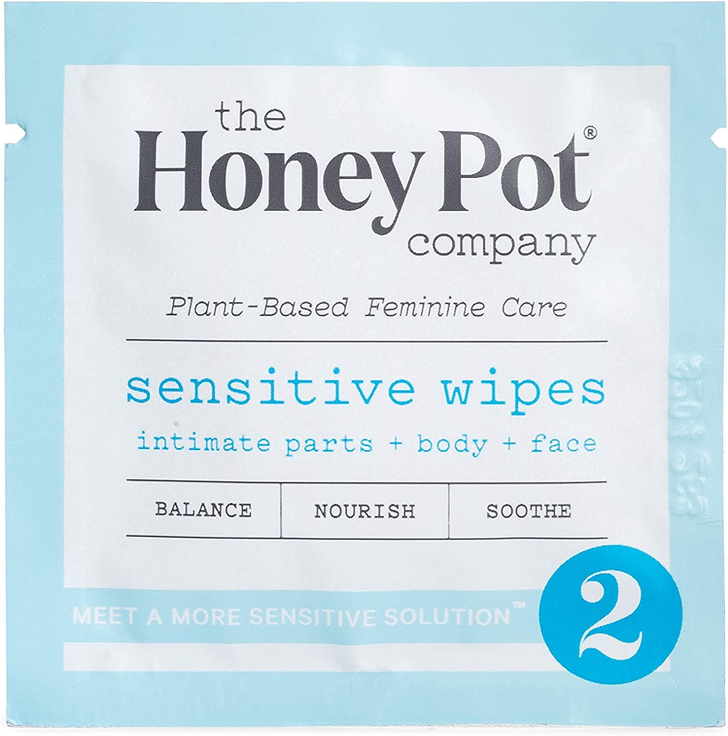 Honey Pot Company Sensitive Feminine Wipes, 15 Count - All-Natural, On ...