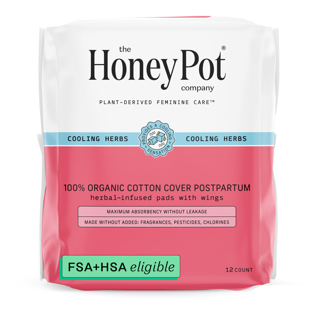 Honey Pot 100% Organic Cotton Cover Cooling Herbal Infusion Postpartum ...